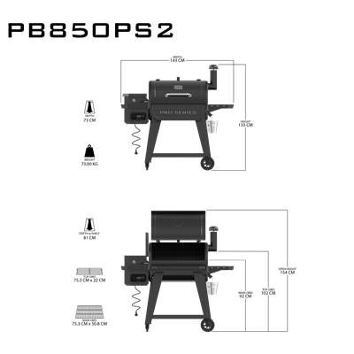 Barbecue à Pellets Pit Boss PRO850 WI-FI | Barbecue-France